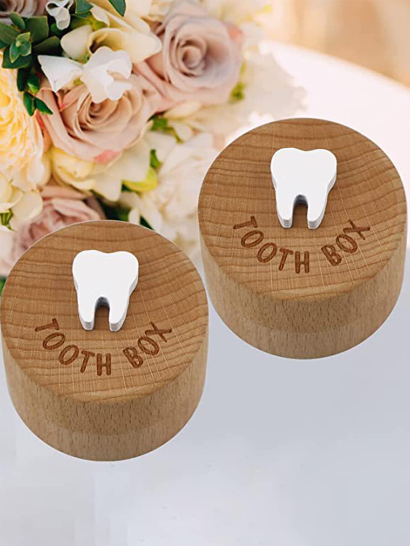 Personalized Wooden Children's Milk Teeth Storage Box | SHEIN USA