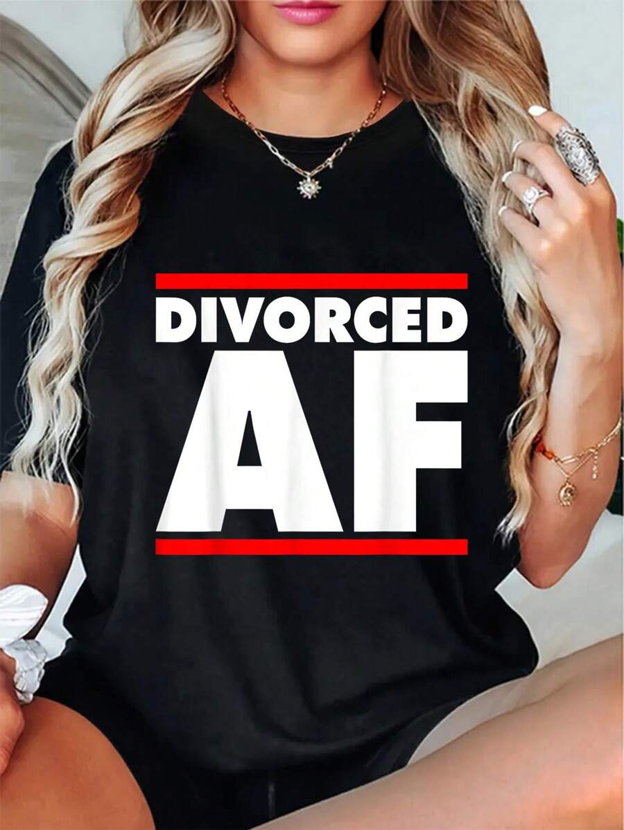 Funny Divorced AF Top - Ex Wife - Ex Husband Divorce T-Shirt for Sale ...