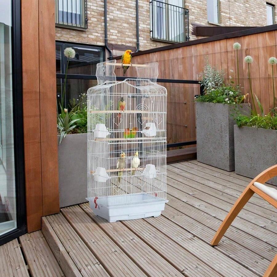 41-Inch Portable Hanging Flight Bird Cage For Small Parrots Quaker ...