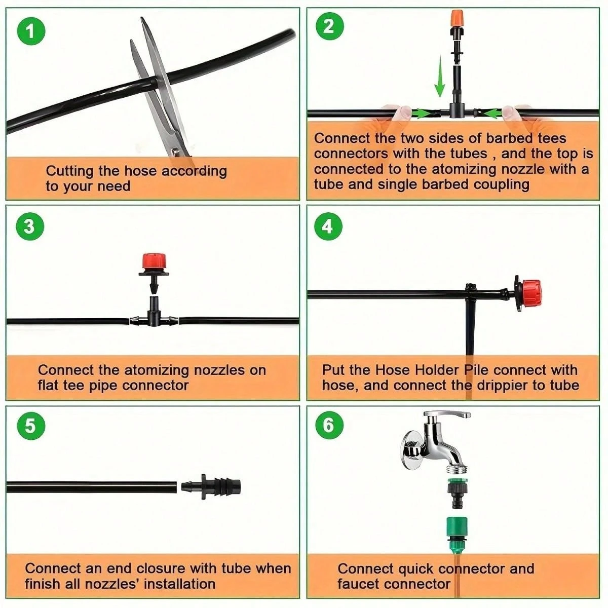 Portable Micro Drip Irrigation System, Automatic Watering With ...