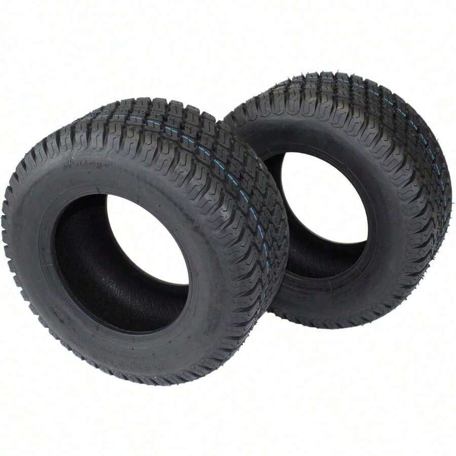 Set Of 2-16X6.50-8 4 Ply Turf Tires For Lawn & Garden Mower 16x6.5-8 ...