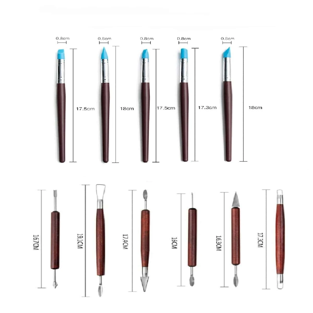 Kit 5 Silicone Molds + Kit Of 6 Modeling Tools | SHEIN USA