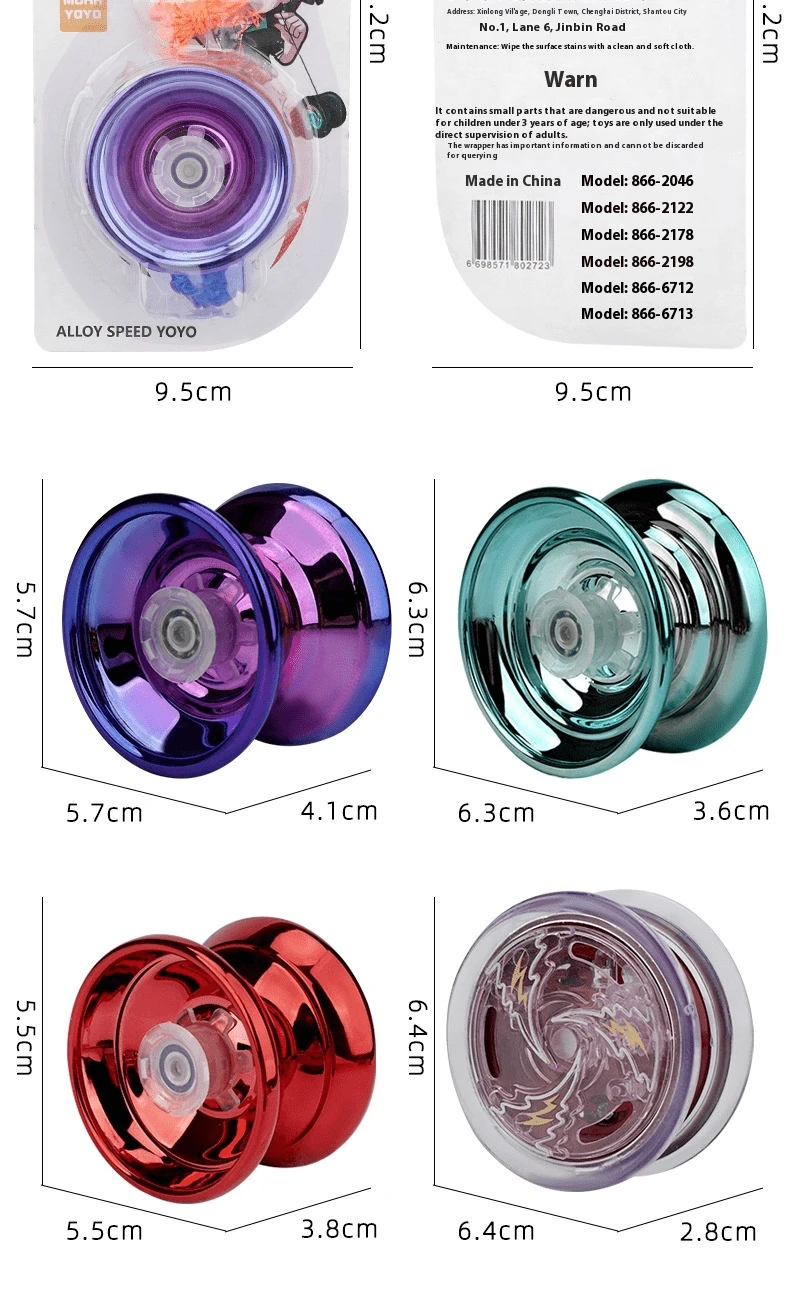 Newbie Crystal Yo-Yo Professional Yo-Yo Ghost Hand Advanced Competition ...