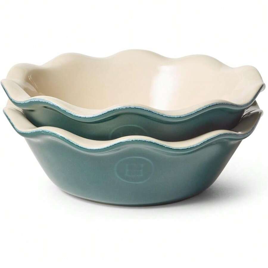 Modern Classics [Evergreen] 2-Piece Mini Pie Dish Set - Timeless ...
