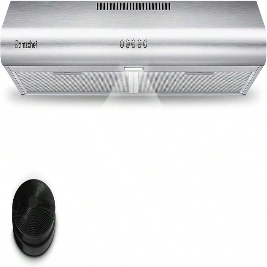 AMZCHEF Under Cabinet Range Hood 30 Inch 250CFM Stainless Steel Kitchen ... AMZCHEF Under Cabinet Range Hood 30 Inch 250CFM Stainless Steel Kitchen ...