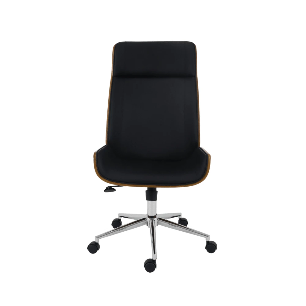 Executive Office Chair Wood Chair Upholstered Swivel Height Adjustment ...