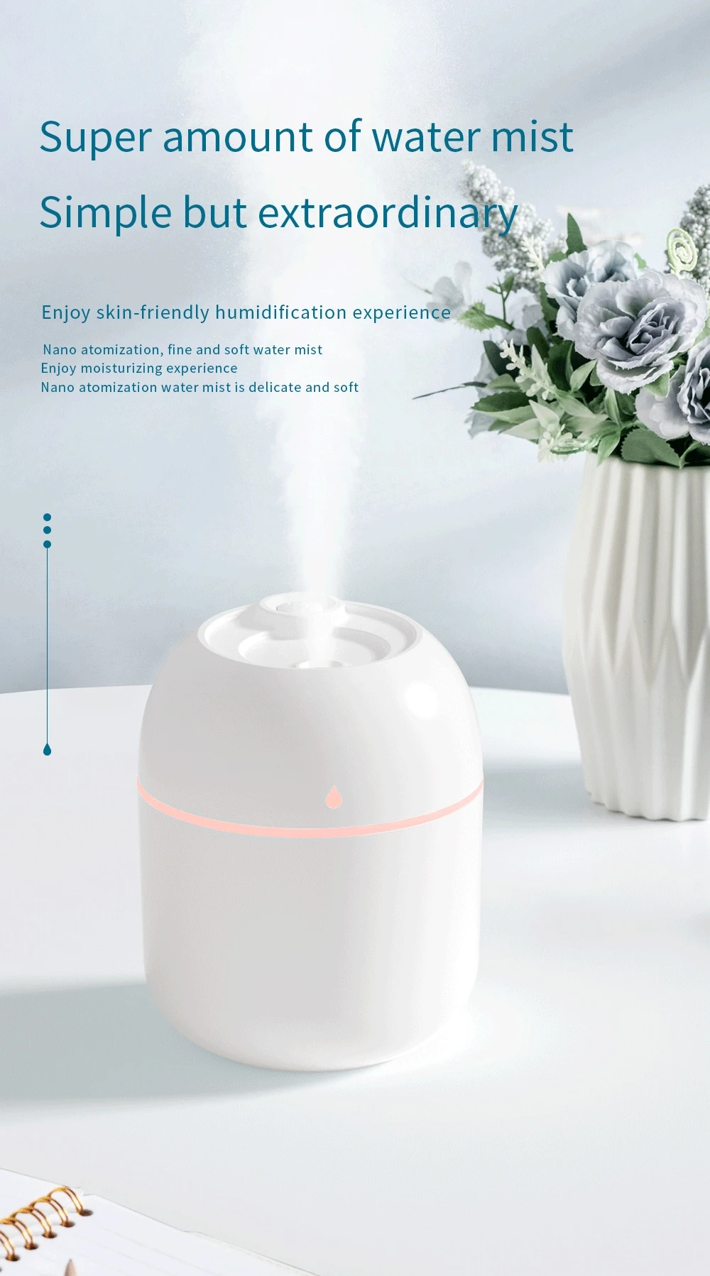 Mini humidificateur, humidificateur de bureau silencieux | Mode en ...