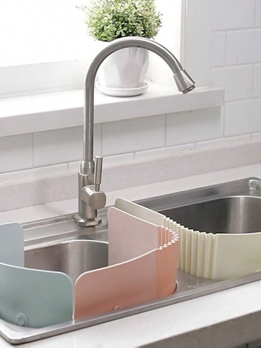 1 Pc Kitchen Sink Water Baffle Splashproof Baffle Strip Wash Dishes ...