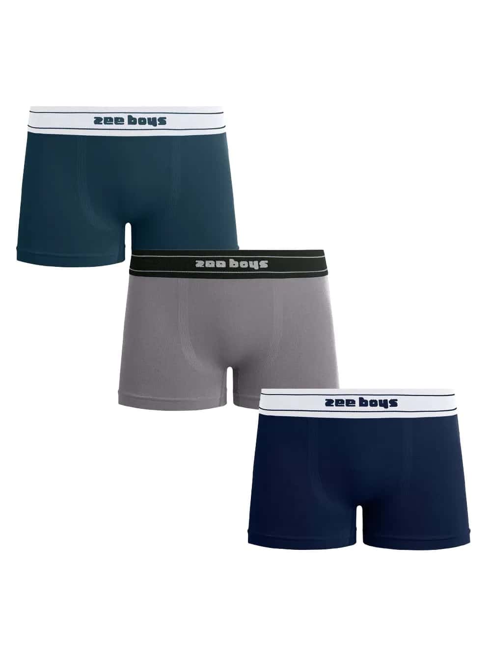 Kit 3 Cuecas INFANTIL Sem Costura ZEE RUCCI Original em Poliamida 1845 ...