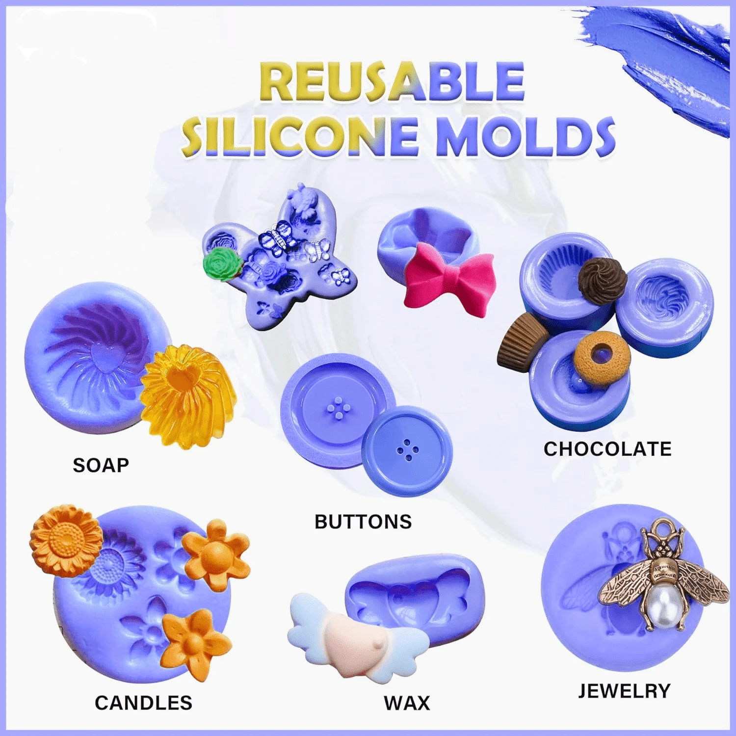 Silicone Putty Flexible For Reusable Silicone Molds Making, 1:1 Mixing ...