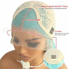 13x4 Teal Blue Lace Front Wigs Long Straight Blue Hair Ice Blue Lace ...