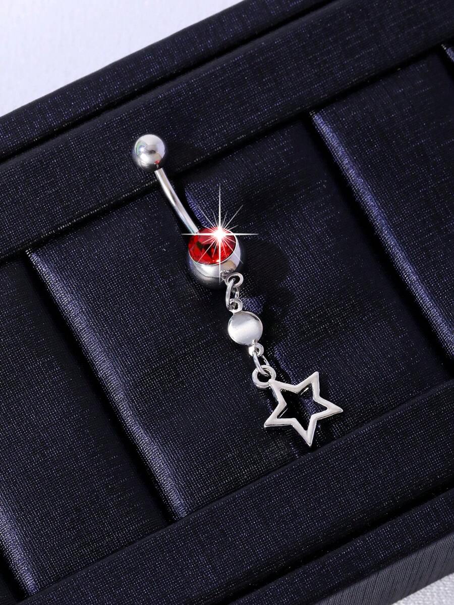 Fake Belly Small Cubic Zirconia Fake Belly Piercing Clip On Umbilical ...