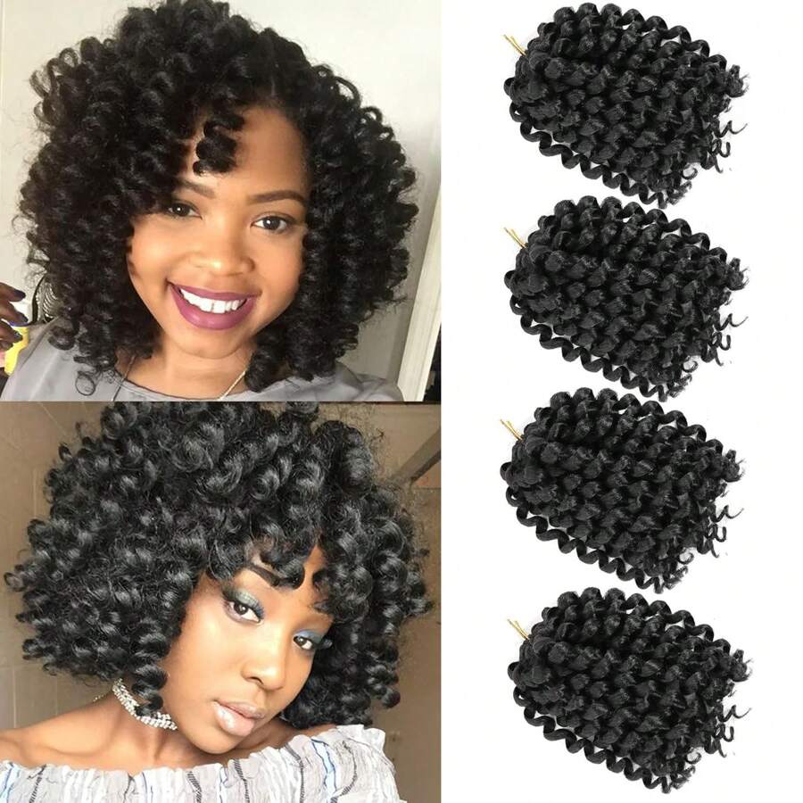 BELLQUEEN 10 Pulgadas Cabello de Crochet Estilo Jamaicano Trenzado 20 ...