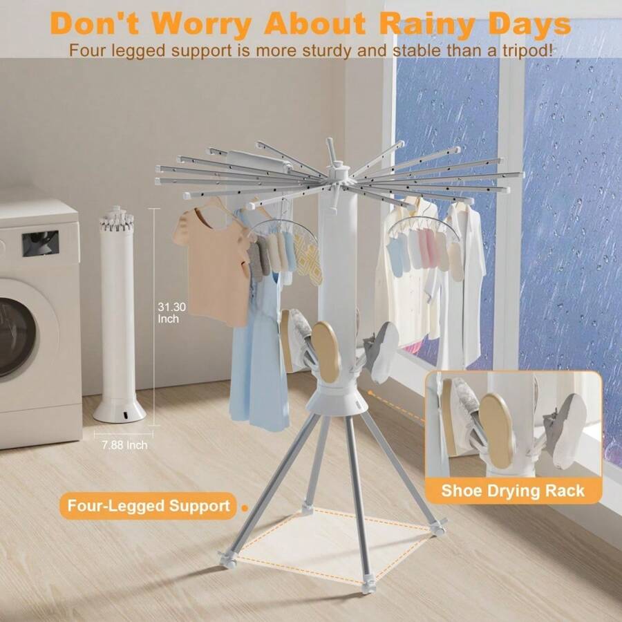 4-Legged Clothes Drying Rack Foldable, Shoe Drying Rack, Outdoor ...