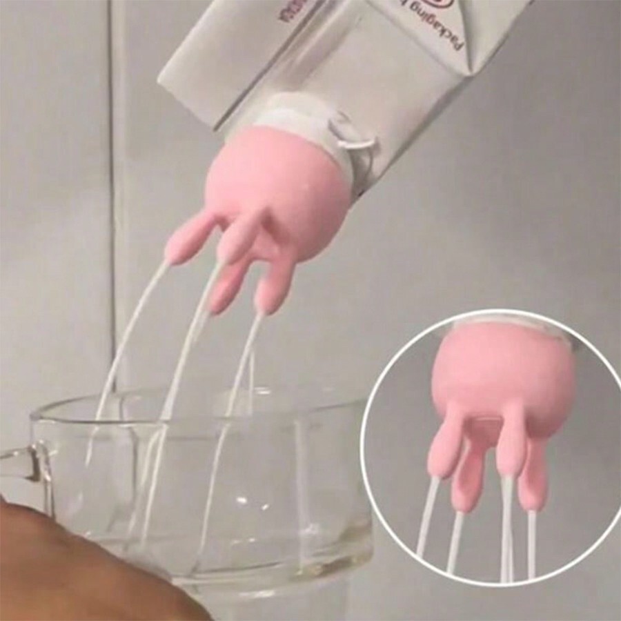 2pcs 2025 Upgrade Cow Udder Milk Carton Cap, Kitchen Utilities 3D ...