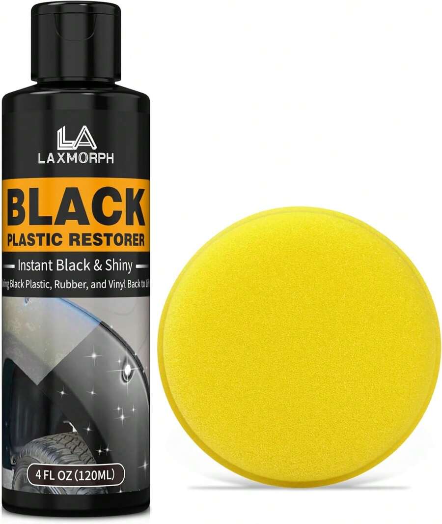 Laxmorph Black Plastic Restorer - Car Black Trim Restorer- Restores ...