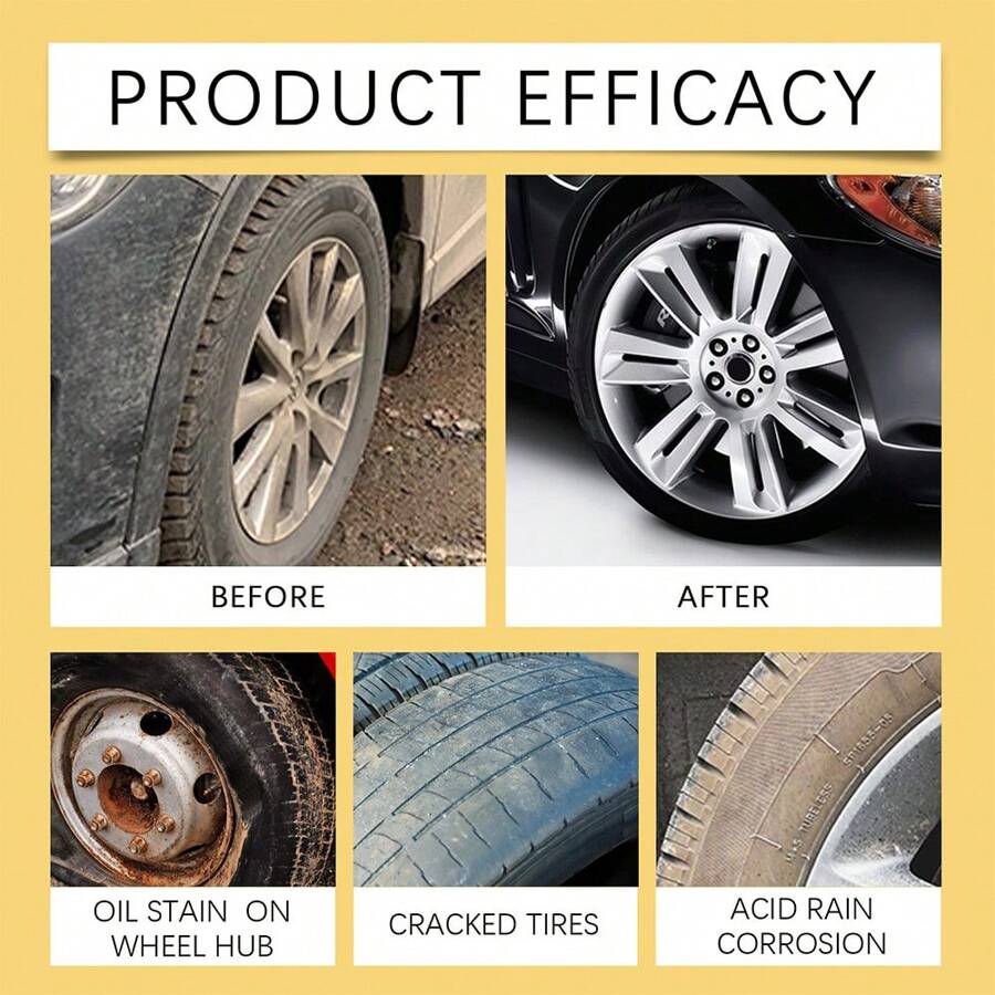 50g High Efficiency Automobile Tire Polishing Paste Long Lasting ...