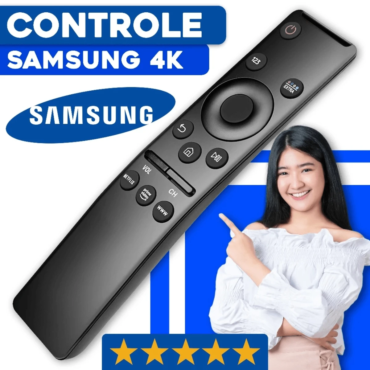 Remote Control For 4k TV With Batteries Ready Delivery Quality Remote ...