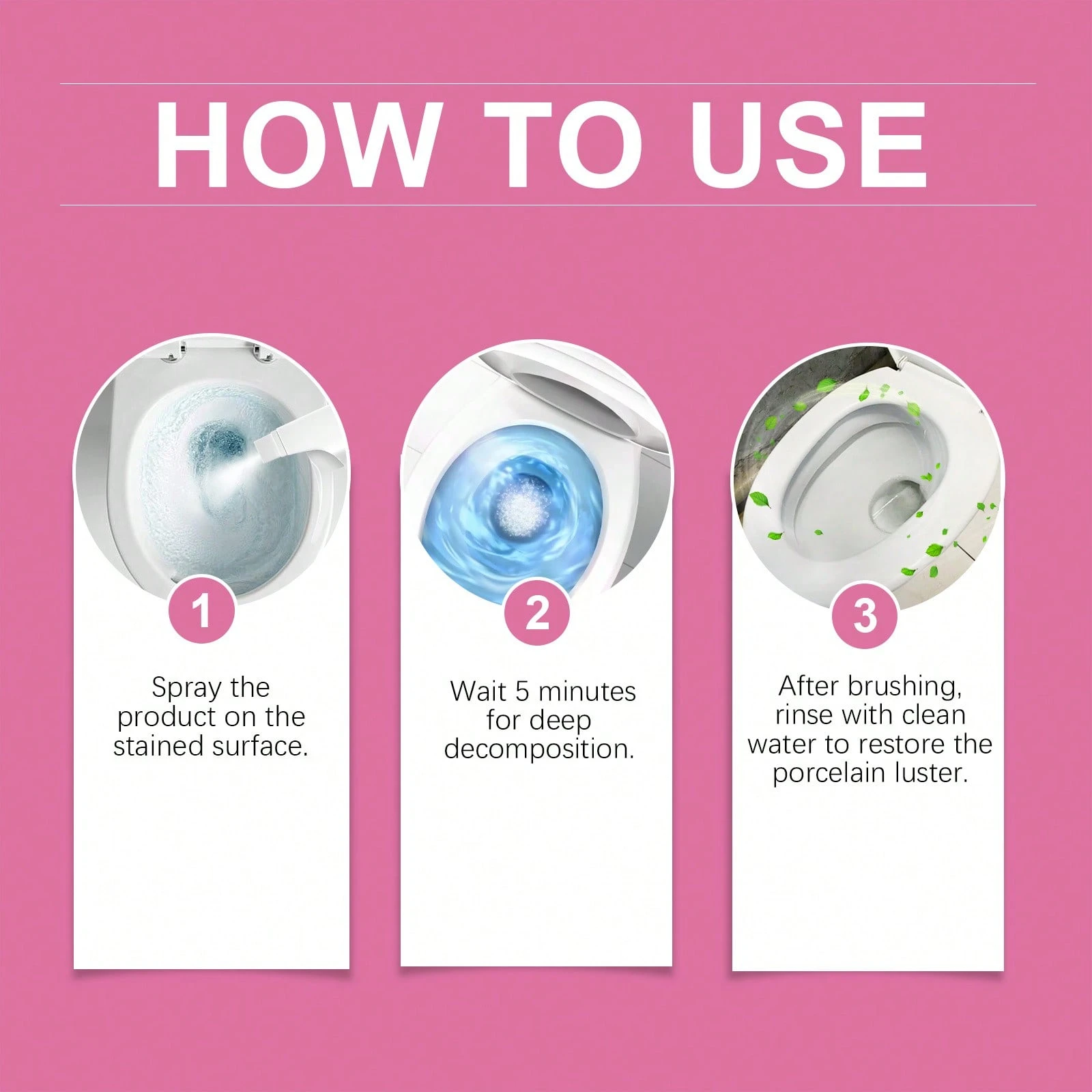 Nettoyant pour toilette à fleurs Nettoyant pour toilette Nettoyant pour taches d'urine Saleté ...