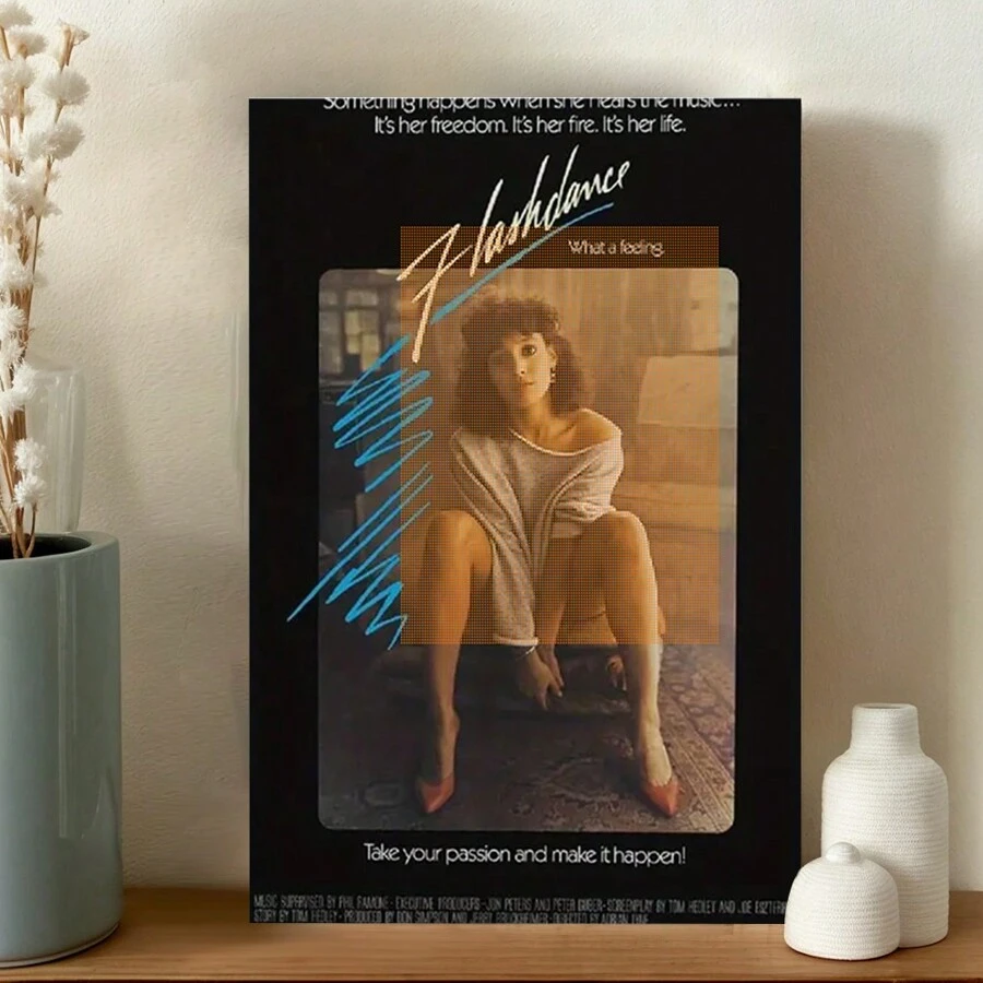 Room Decor 1pc Flashdance Vintage Movie Poster, 80s Retro Wall Art ...