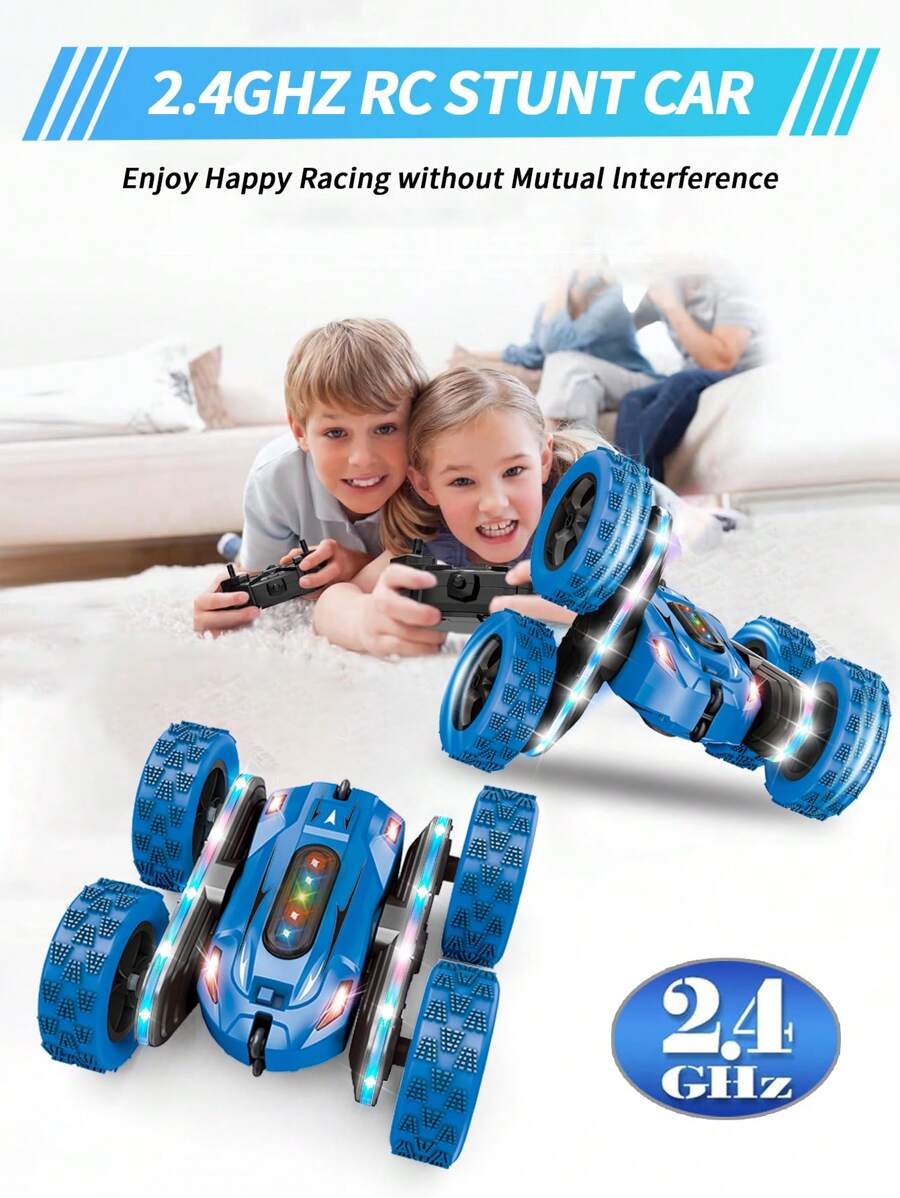 1pc 2.4GHz Remote Control Car, 360° Rotating & Flipping Stunt Car With ...