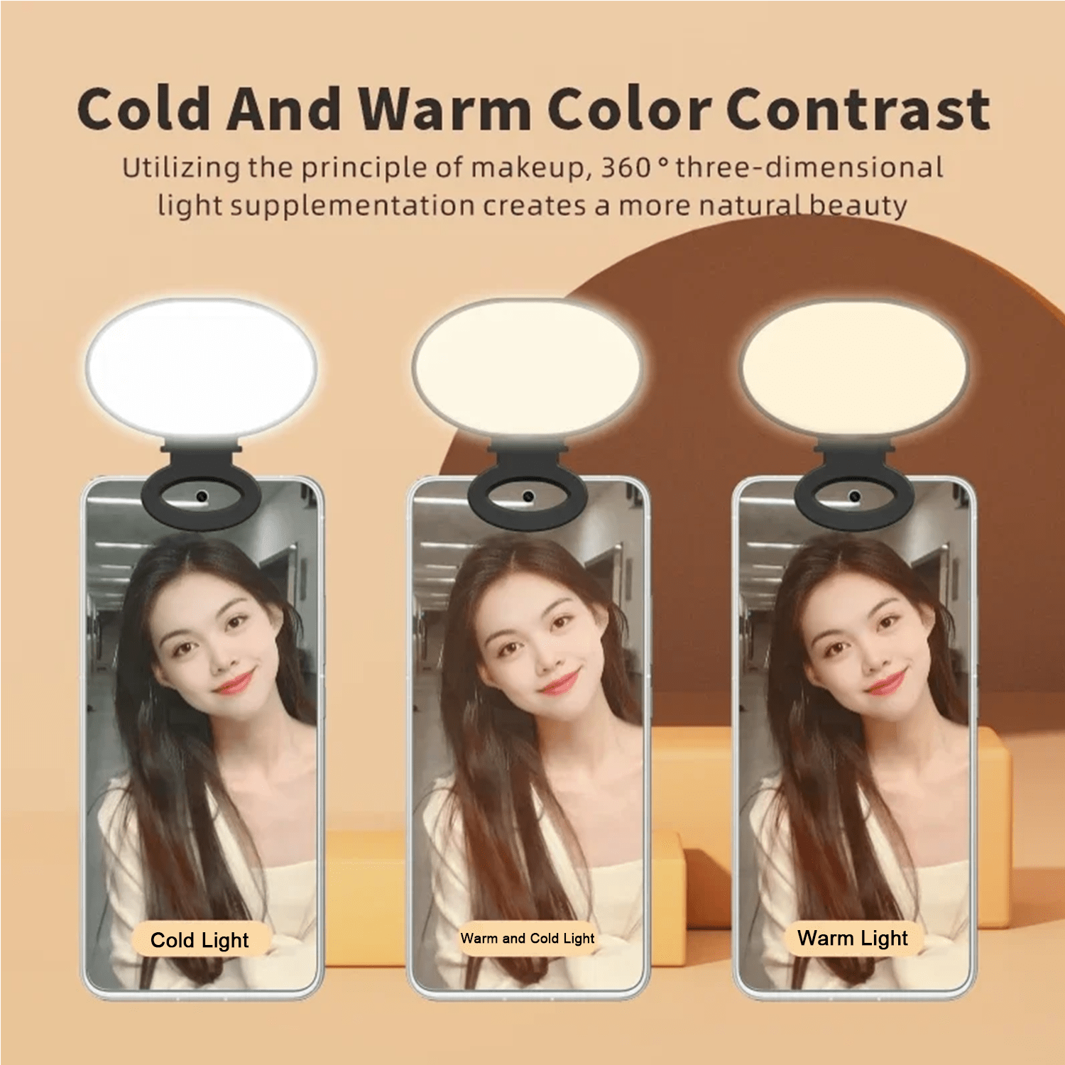 Mini Cell Phone Led Lamp Adjustable Live Brightness Phone Photography ...