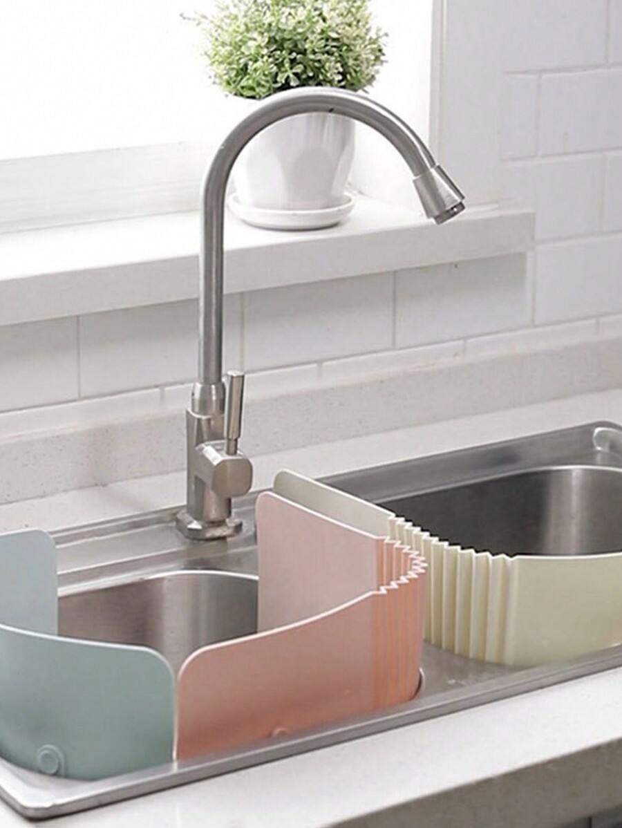 1 Pc Kitchen Sink Water Baffle Splashproof Baffle Strip Wash Dishes ...