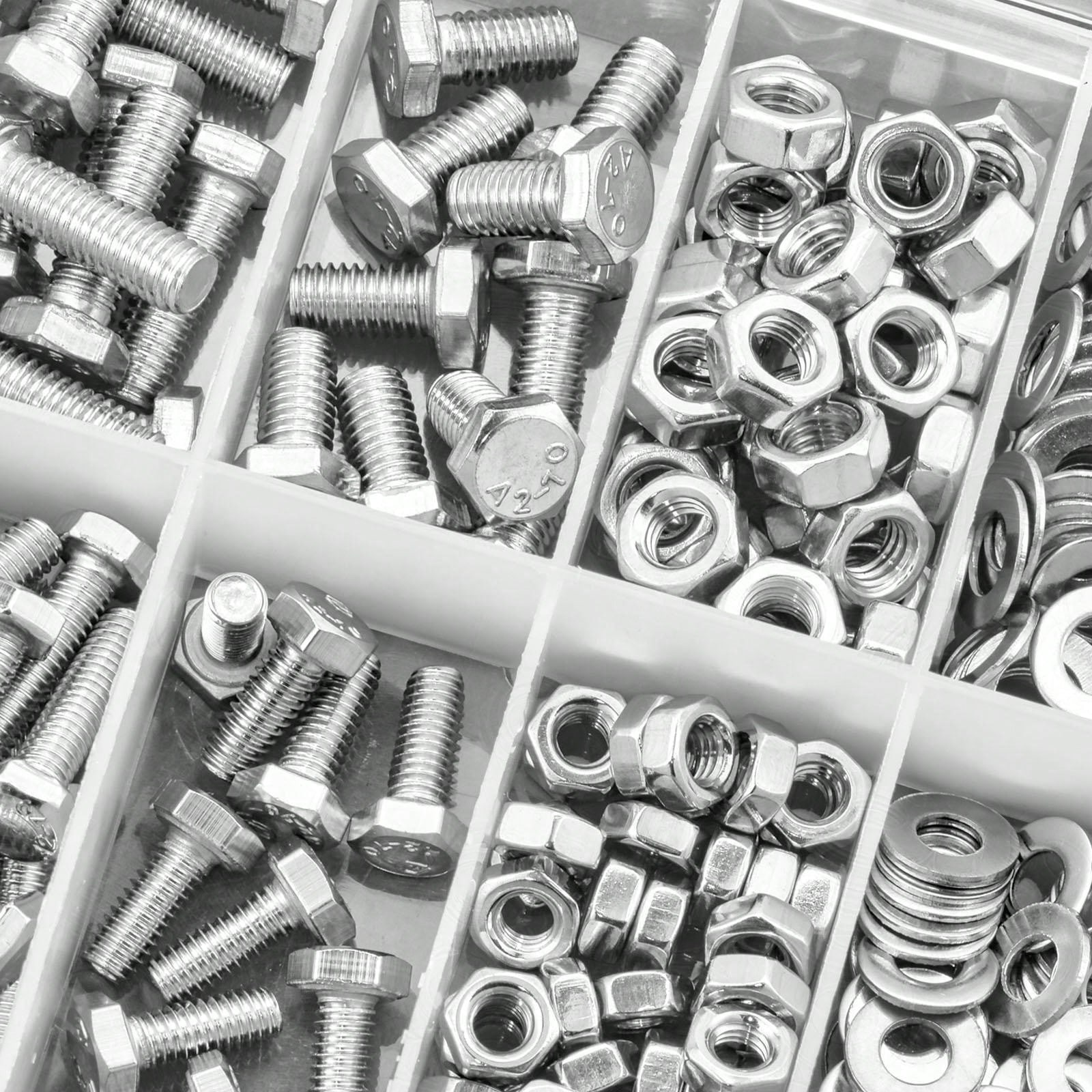 SANJODS Hex Head Nuts And Bolts Assortment Kit, Stainless Steel M4 M5 ...