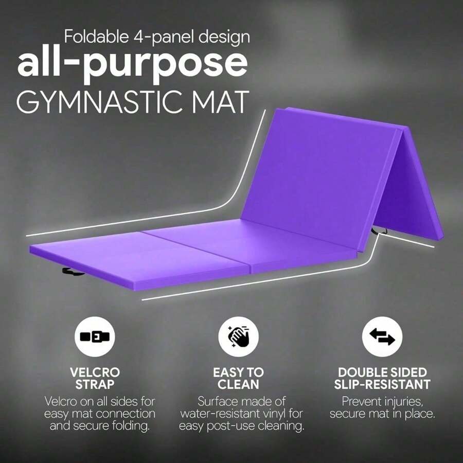 All Purpose 4'x6'x2" Extra Thick High Density Anti Tear Gymnastics Gym ...