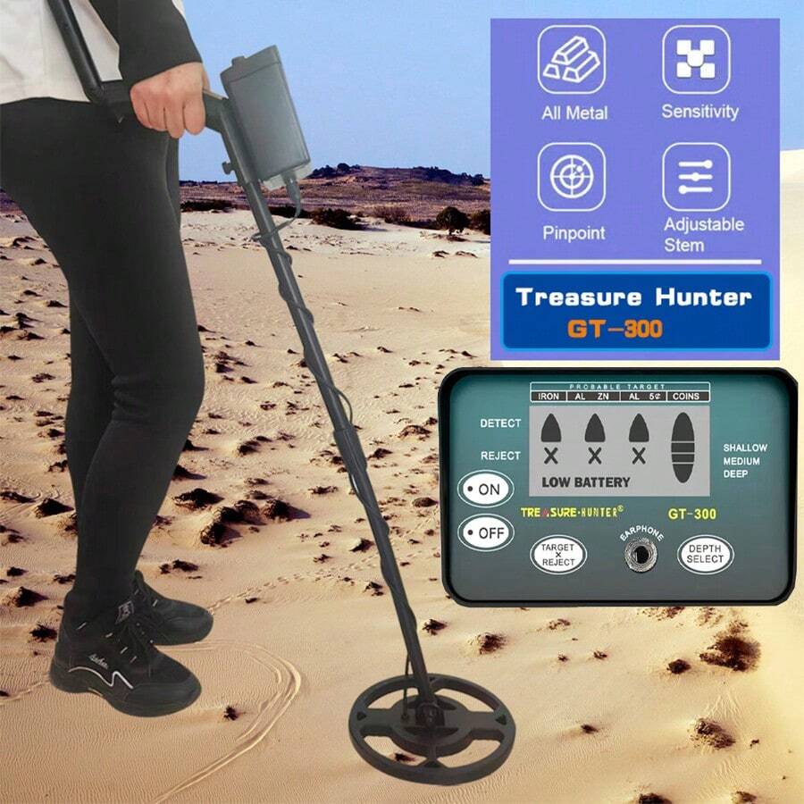 Adult & Teen Handheld Foldable Metal Detector For Outdoor Use, High ...