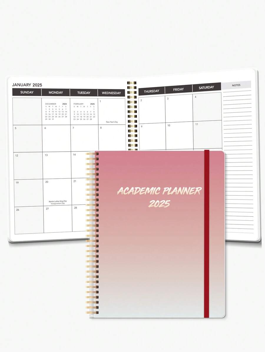 1pc 2025 Weekly Planner, Minimalist Spiral Planner, Simple Daily ...