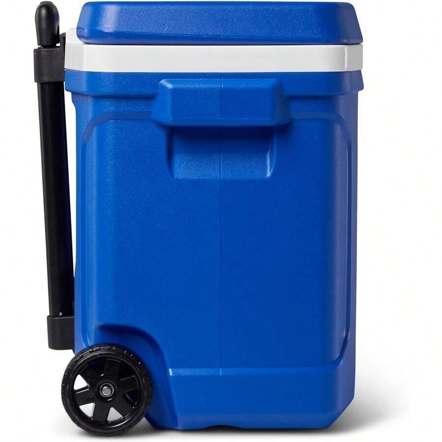 28 Qt Blue Wheeled Cooler With Locking Telescoping Handle | SHEIN USA