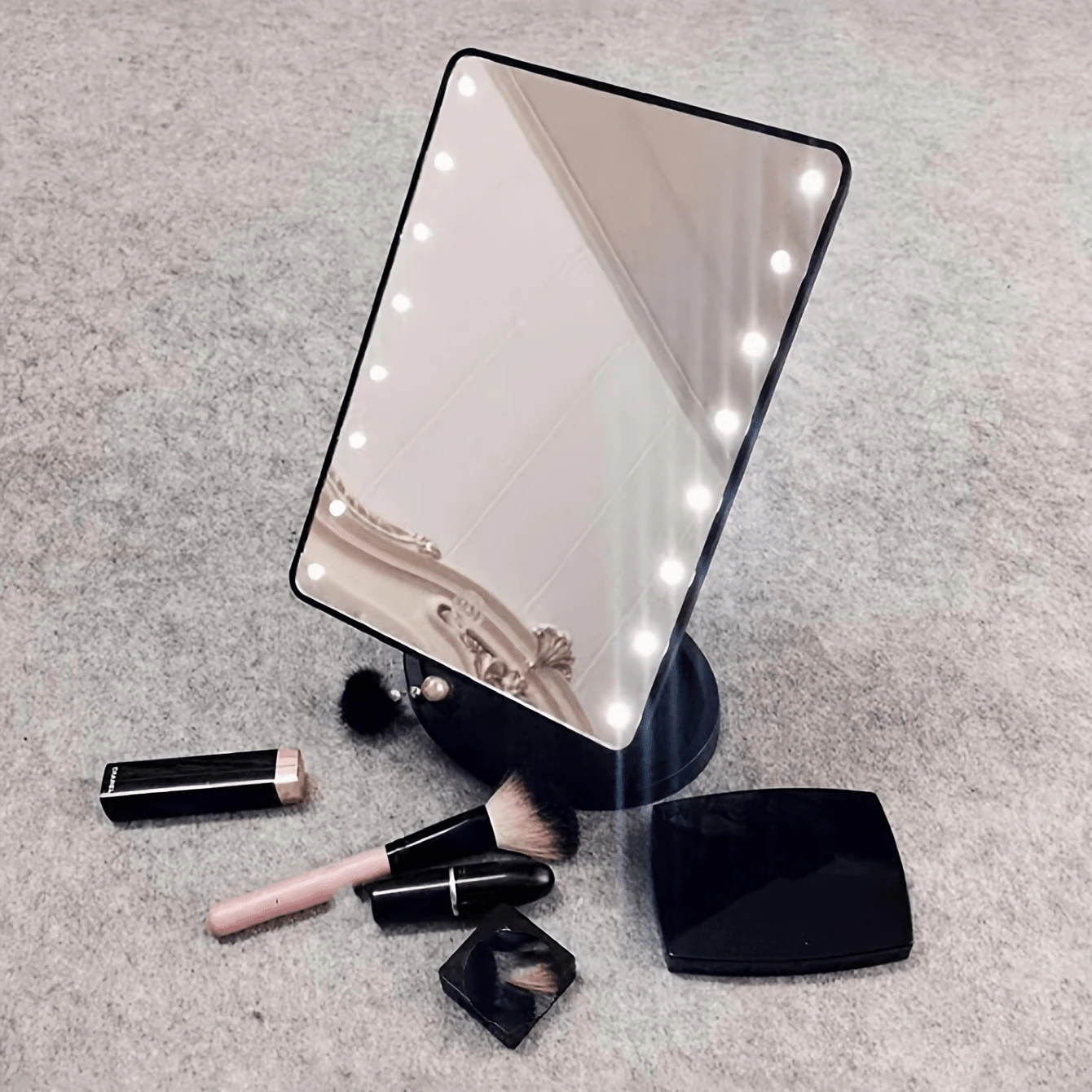 1pc Square LED Makeup Light, Multi-Light Illuminating Cosmetic Mirror ...