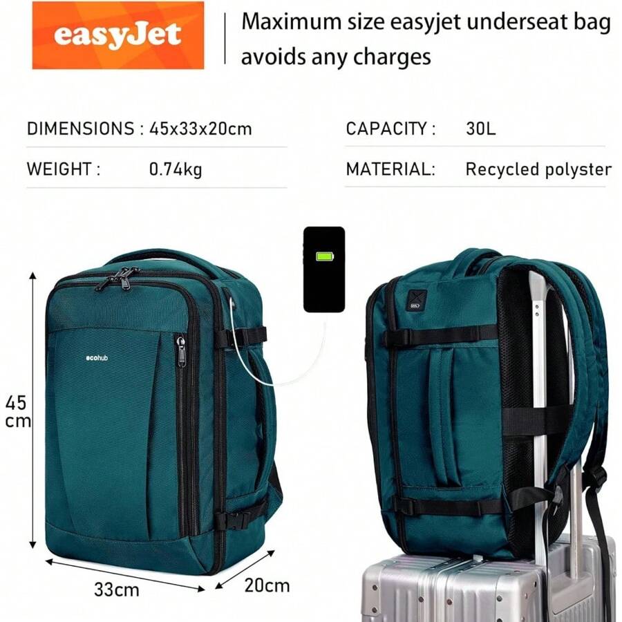 Deluxe Edition Carry-Ons Cabin Bag 45x36x20 Underseat Bag Travel ... Deluxe Edition Carry-Ons Cabin Bag 45x36x20 Underseat Bag Travel ...