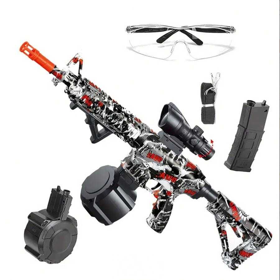 New M4 Gel Blaster Toy Gun With Full Auto Electric Firing, Outdoor ...