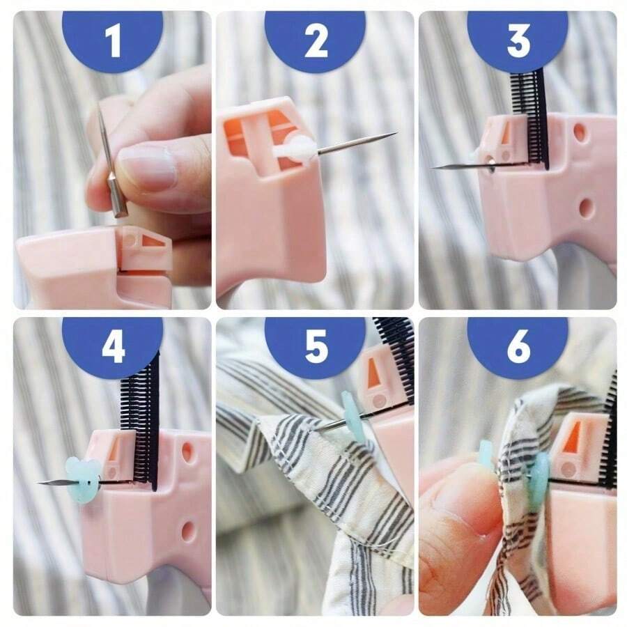 Quick Clothing Fixer Consulbefor Sewing Machine Quilt Tacking Gun Micro ...