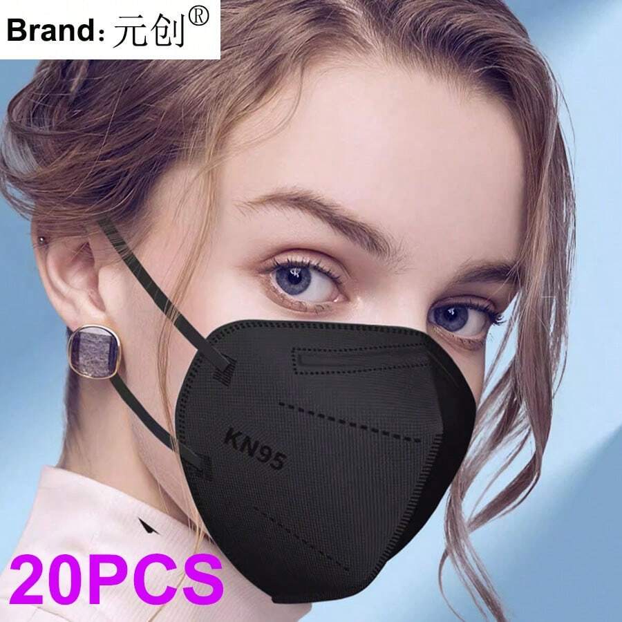10/20/30 PC 5-Layer KN95 Mask, FFP2, Anti-Industrial Dust, 3D Design, Breathable, Morandi Mask ...