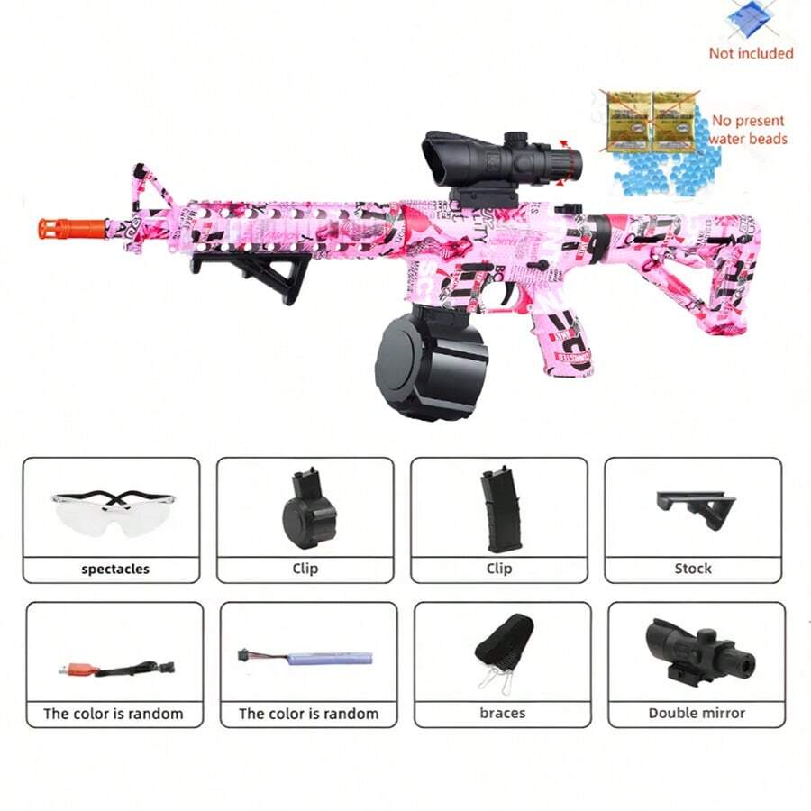 New M4 Gel Blaster Toy Gun With Full Auto Electric Firing, Outdoor ...