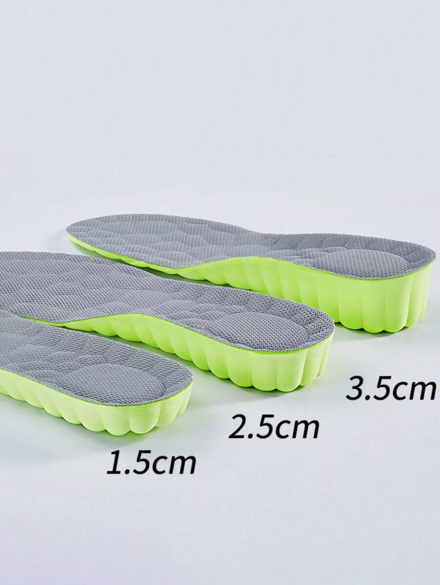 1 Pair Unisex Cloud Cushioned Insoles, High Elastic Shock Absorbing ...