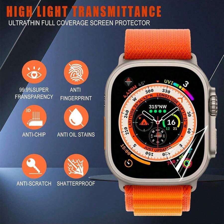 8pcs Apple Watch Ultra 2 / Apple Watch Ultra 49mm Screen Protector ...