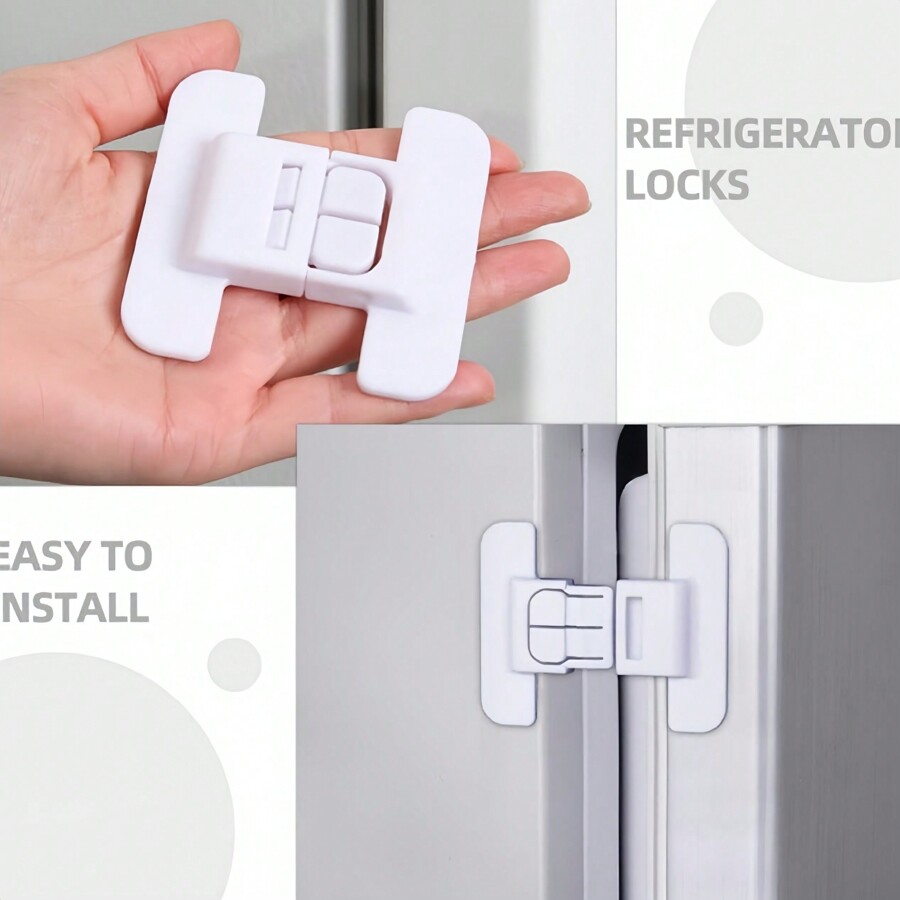 5/8pcs/Set Kids Safety Locks, Fridge Door Closer, Drawer Auto Lock, No ...