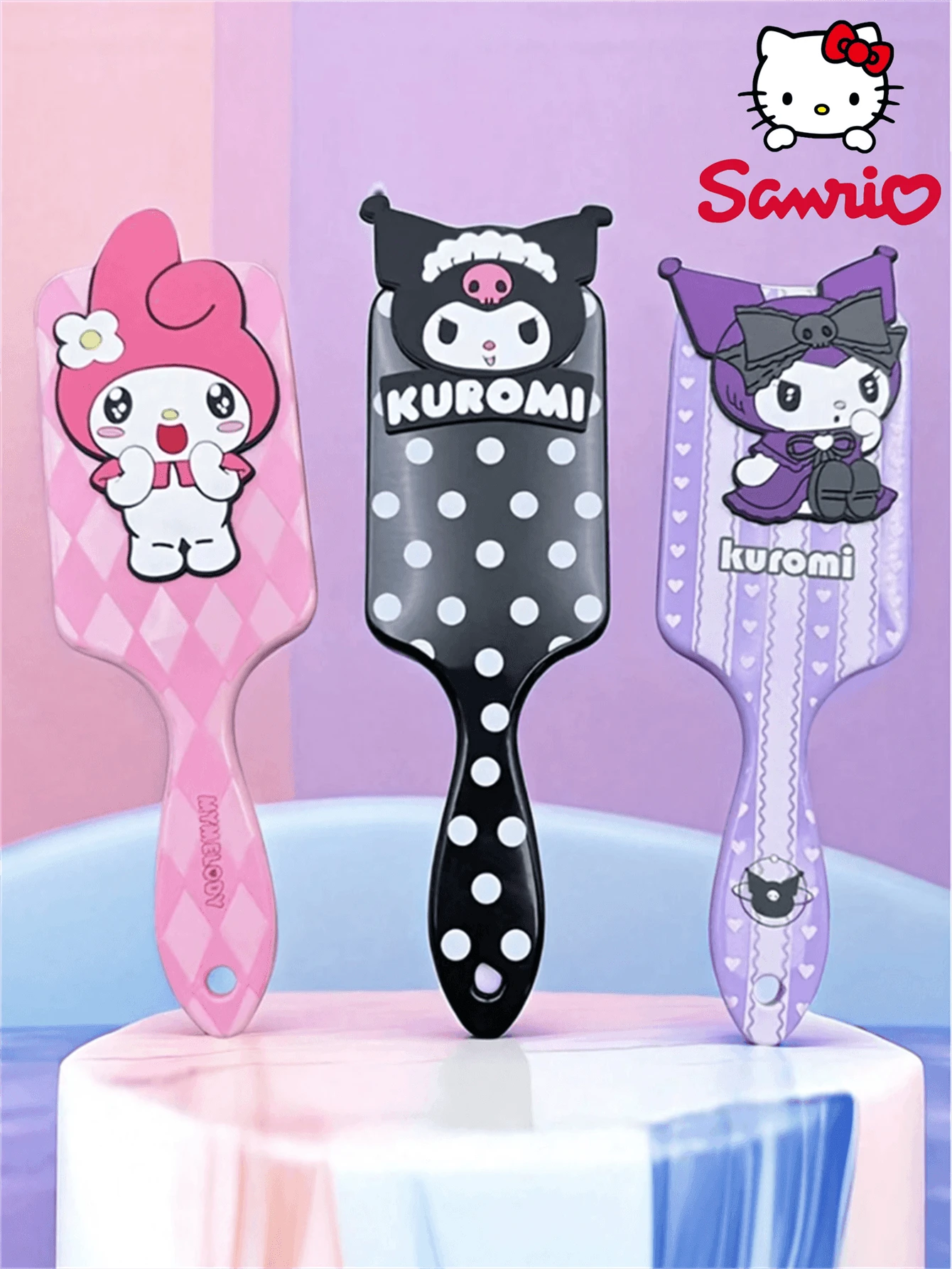 Sanrio 1pc Sanrio Kuromi Cartoon Design Air Cushion Massage Comb ...