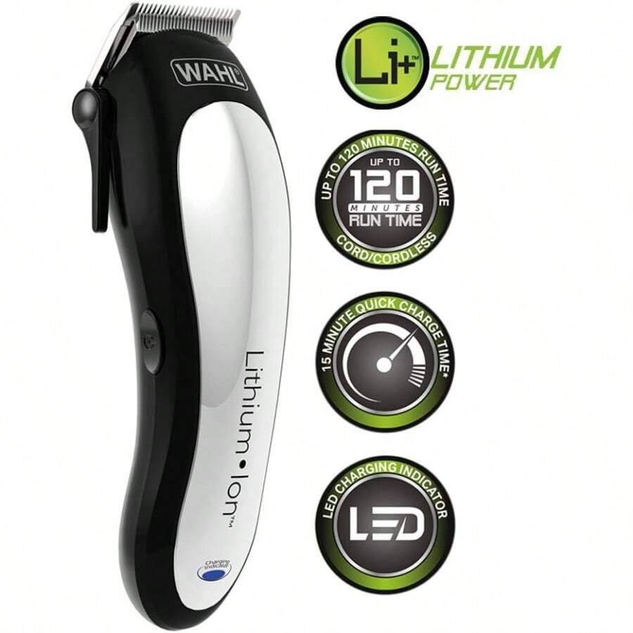 Power Clipper Head Shaver Men's Hair Clippers Lithium Cord Cordless ...