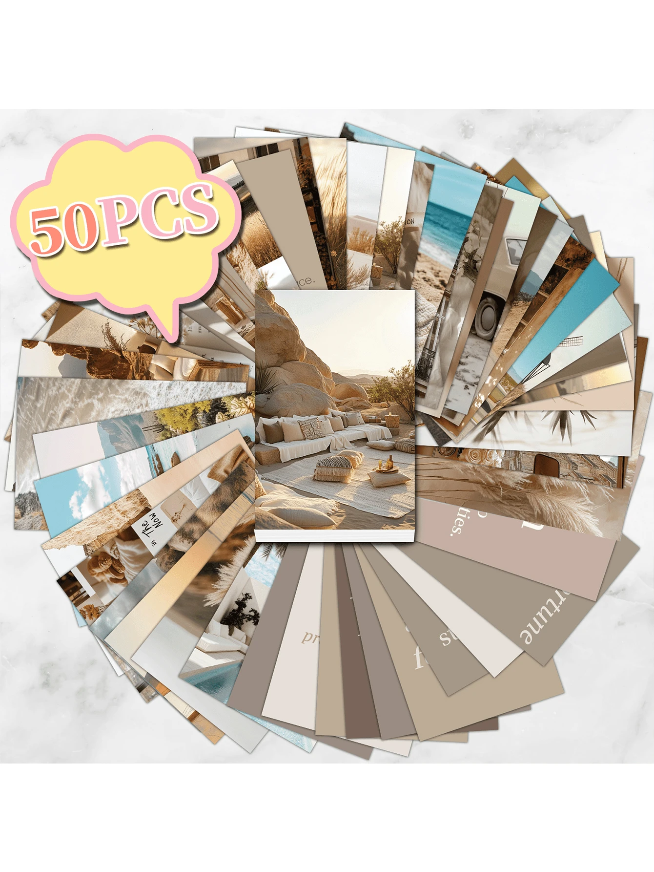 50 Pcs Morandi Color Scheme Ins Cold High-End Style Wall Decoration ...