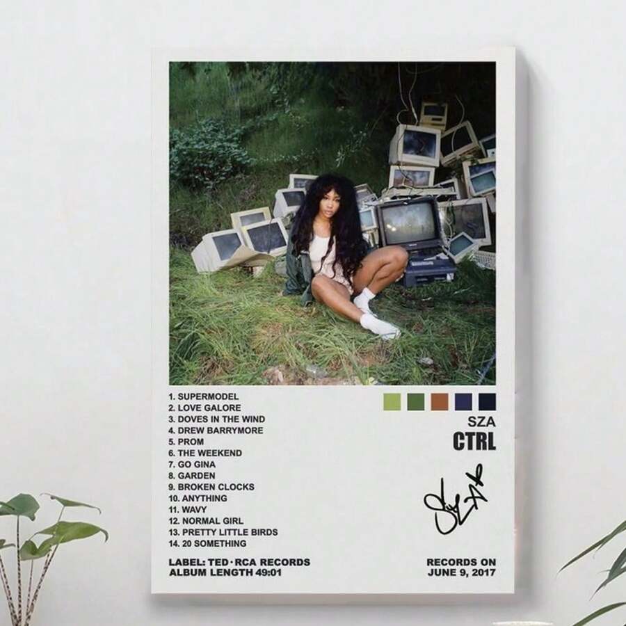 J.Cole Poster Kod Album Cover Posters Poster Decorative Painting Canvas ...