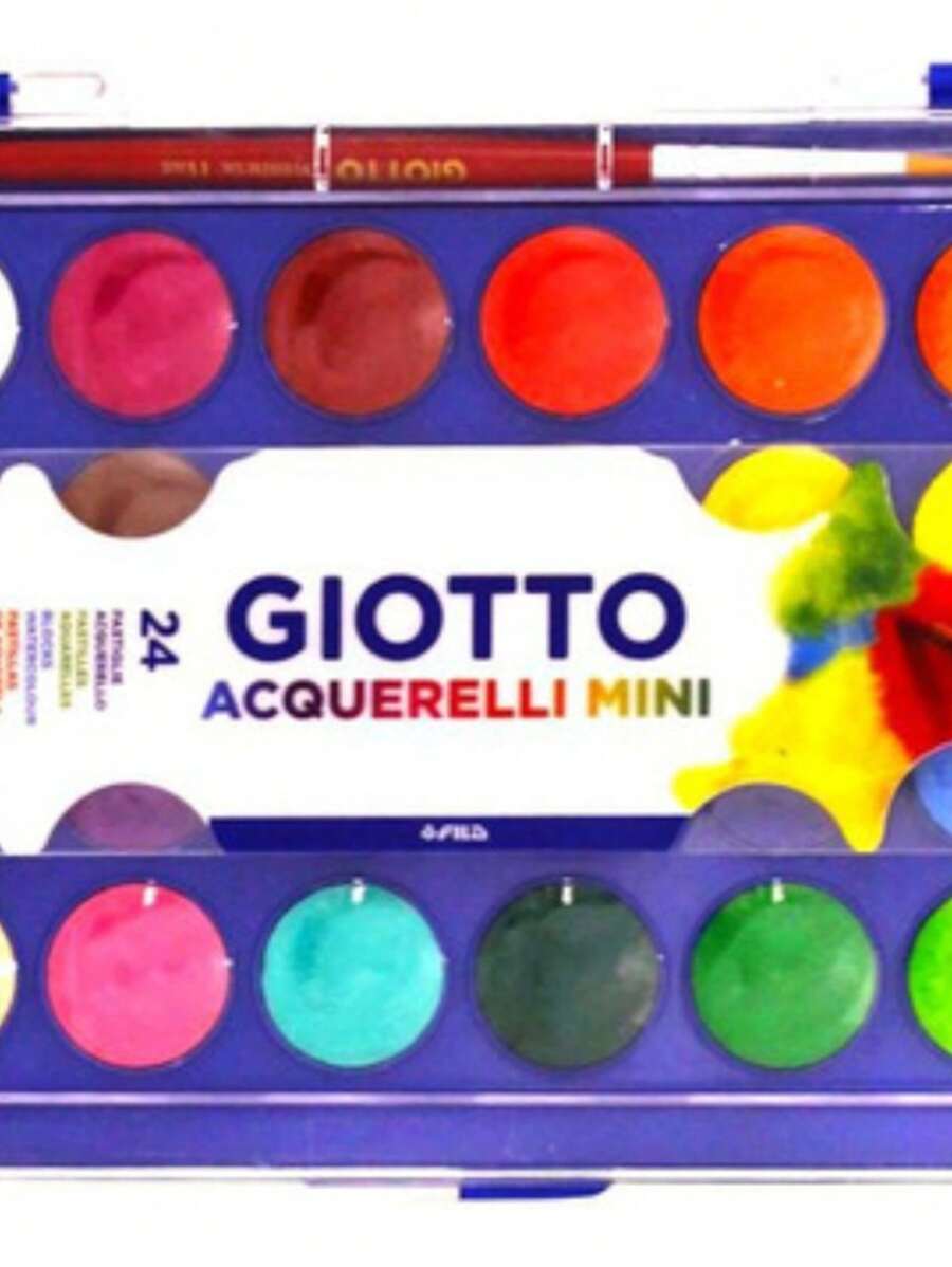 Mini Aquarela Em Pastilha Giotto Intense Colors Com 24 Cores | SHEIN Brasil