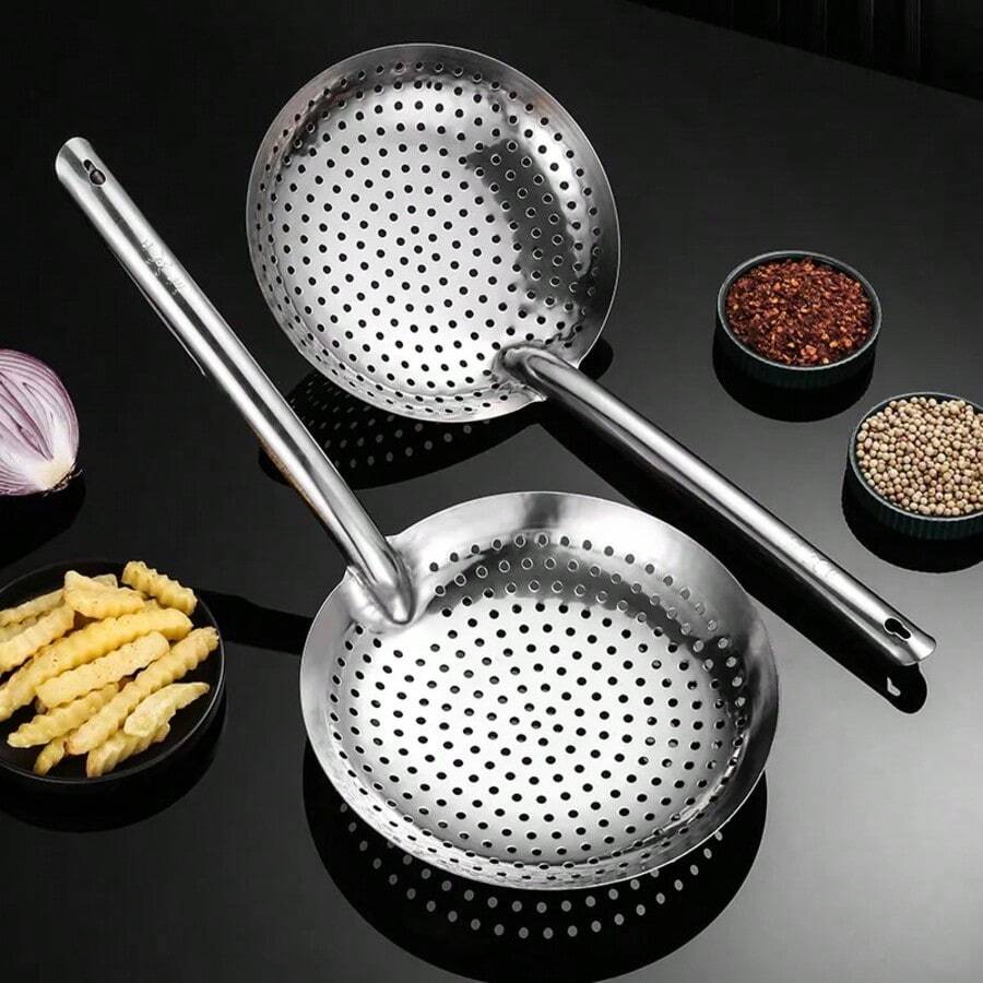 Stainless Steel Thickened Family Style Skimmer Ladle, Party/Home/Hotel ...