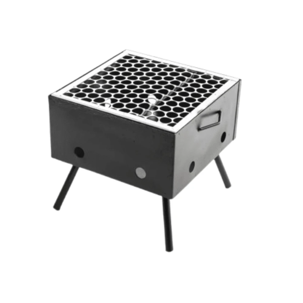 Portable Charcoal Barbecue With Grill Camping Beach Mini Barbecue ...