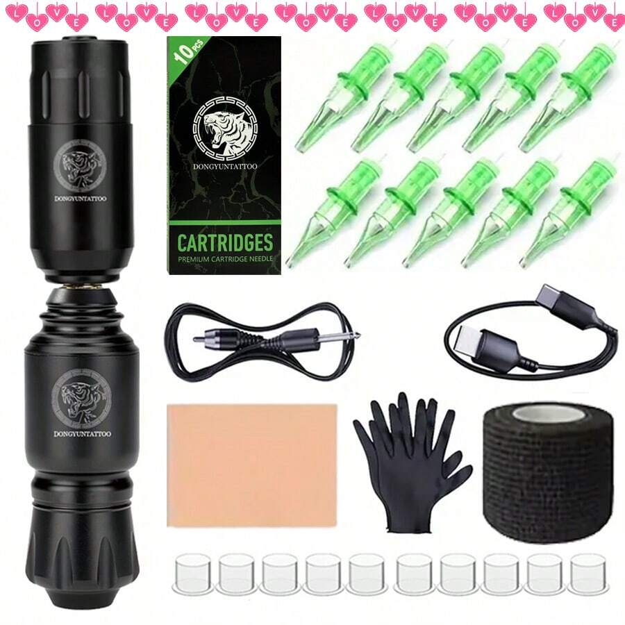 DONGYUNTATTOO Tattoo Professional Complete Cartridge Tattoo, With ...