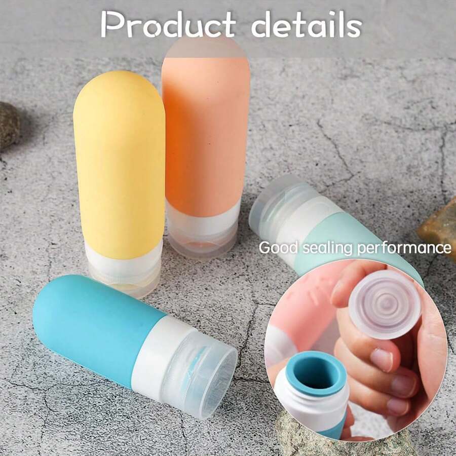 Travel Bottle Set Of 16 - Leak-Proof Silicone Squeeze Container For ...